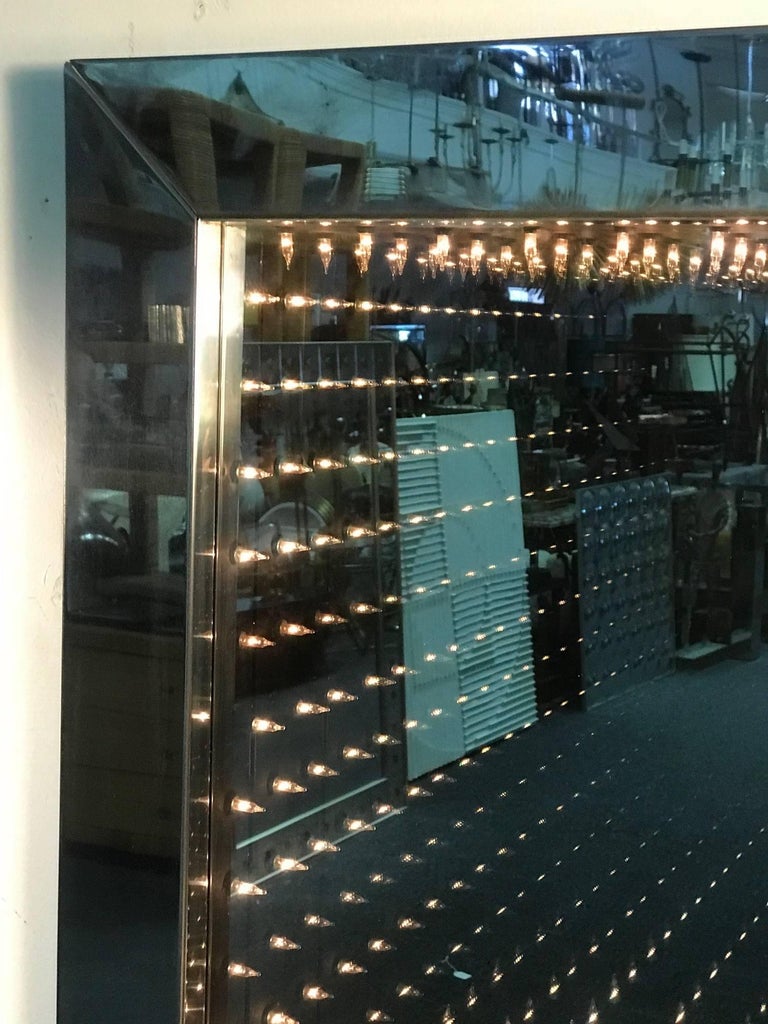 Great Modern 1970's Infinity Mirror For Sale at 1stDibs
