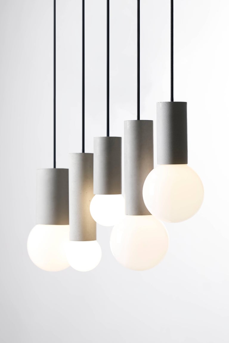 Contemporary Concrete "Ball" Hanging Pendant Light by Bentu Design at ...