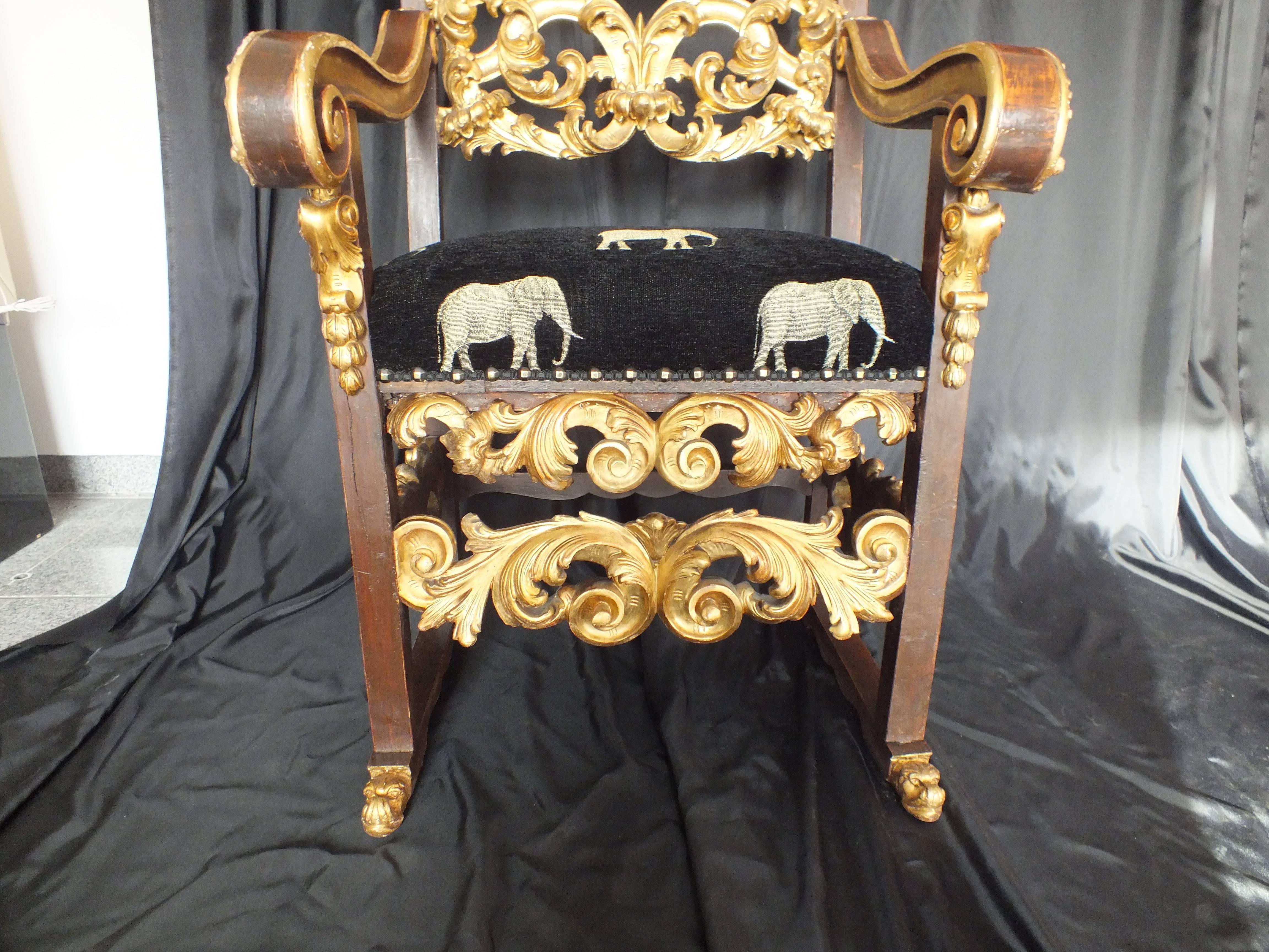 Rokoko Throne Mach For Sale at 1stDibs
