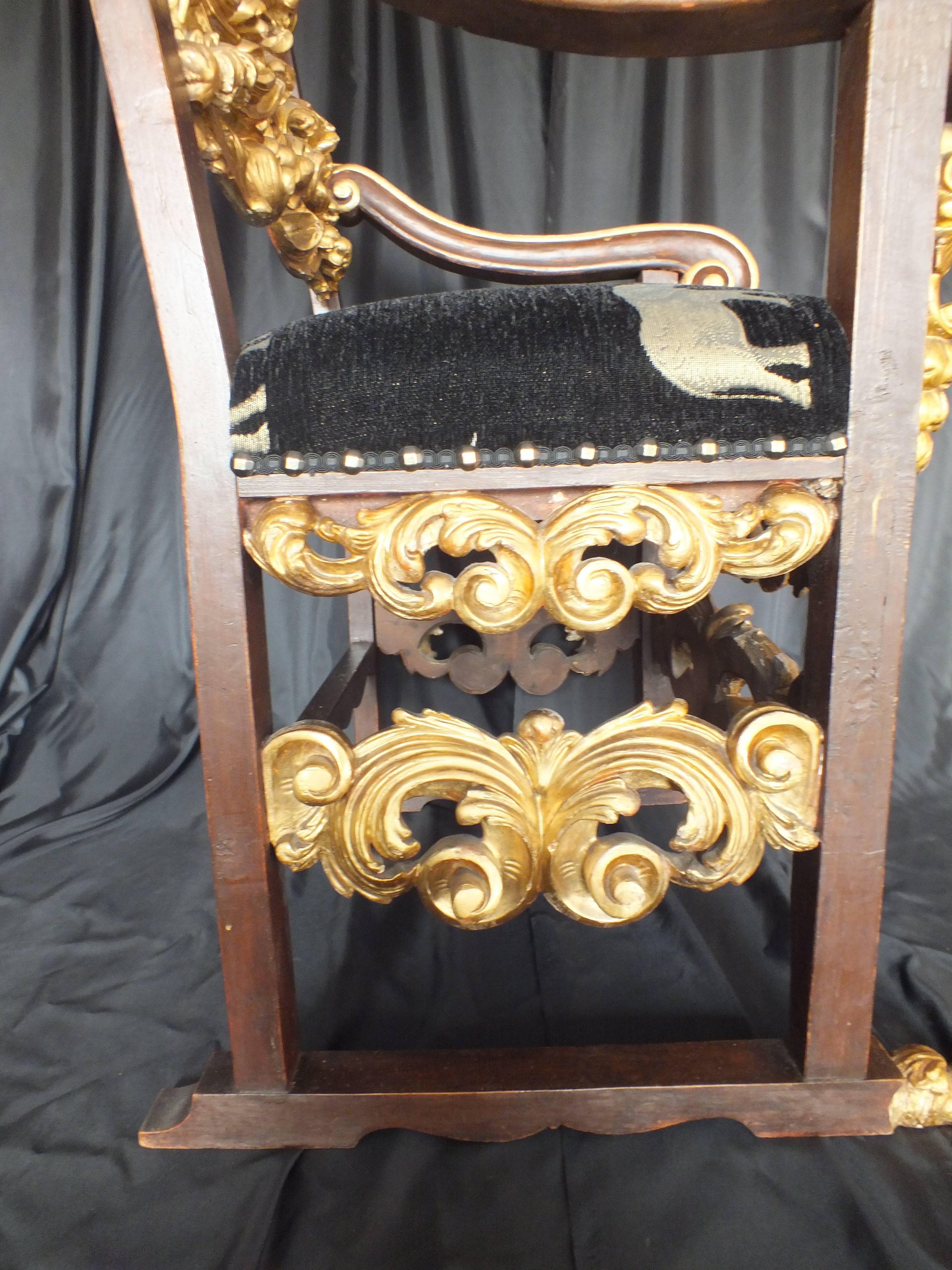 Rokoko Throne Mach For Sale at 1stDibs