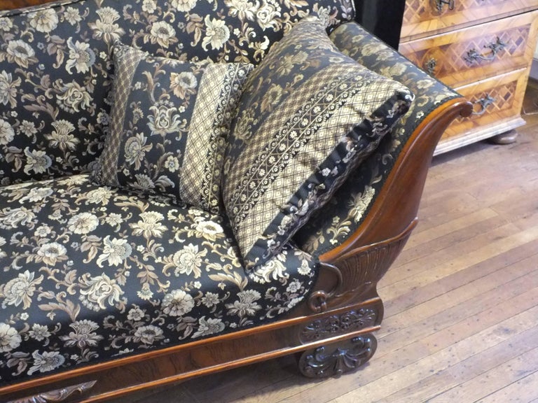 Black Brocade Sofa, 1920 For Sale at 1stDibs