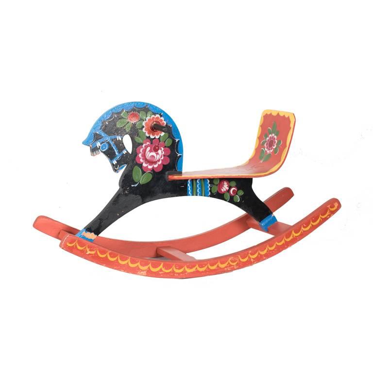 Midcentury Wooden Russian Rocking Horses at 1stDibs