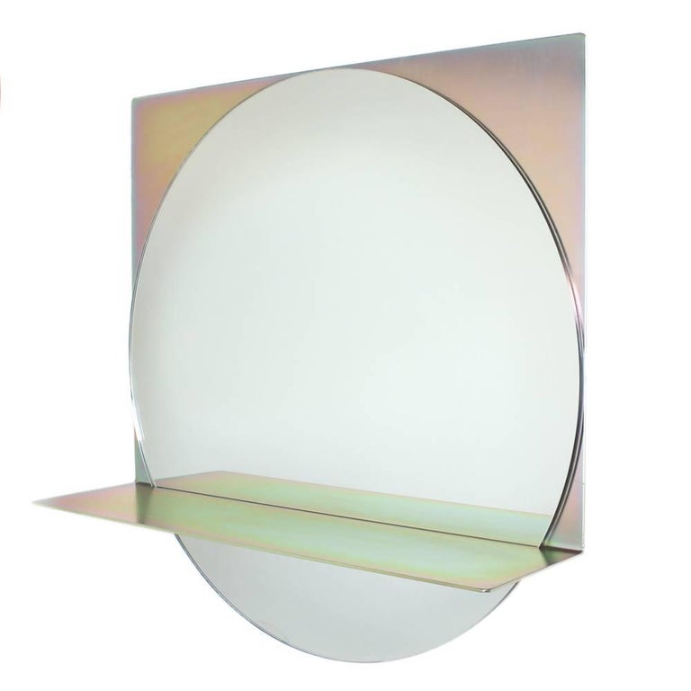 Contemporary Minimal Steel Framed Mirror 'The Starting Point Mirror ...
