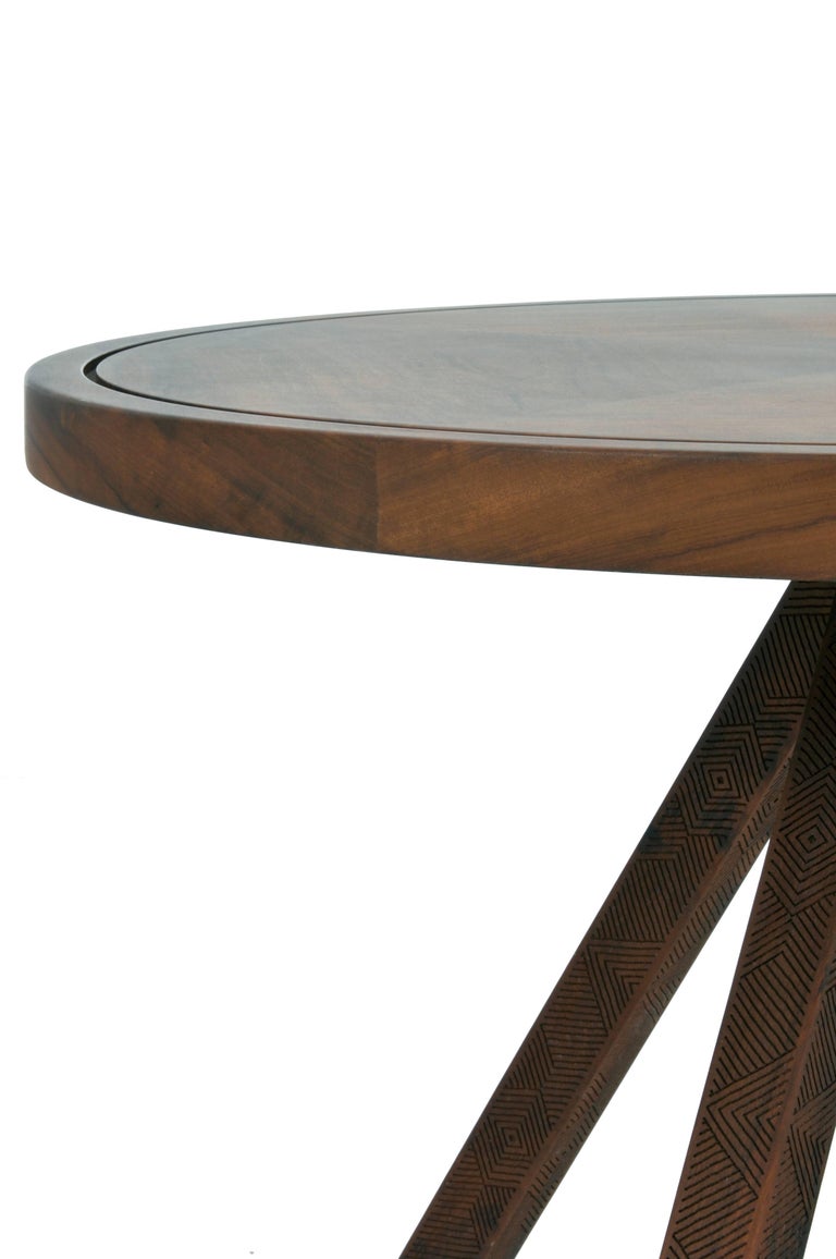 Medium Tribos Side Table in Imbuia Wood at 1stDibs