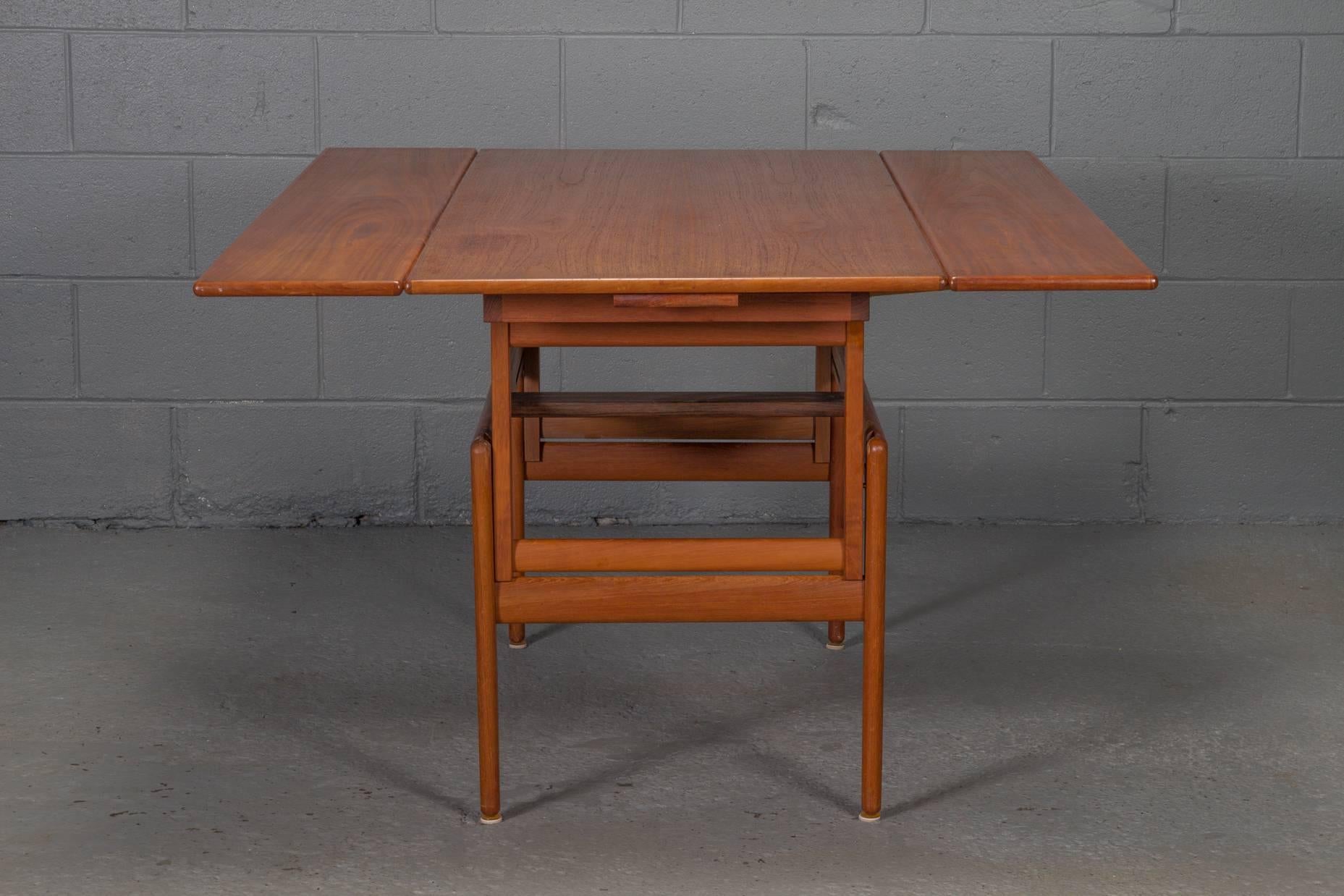 Danish Modern Teak Elevator Coffee to Dining Table at 1stDibs ...