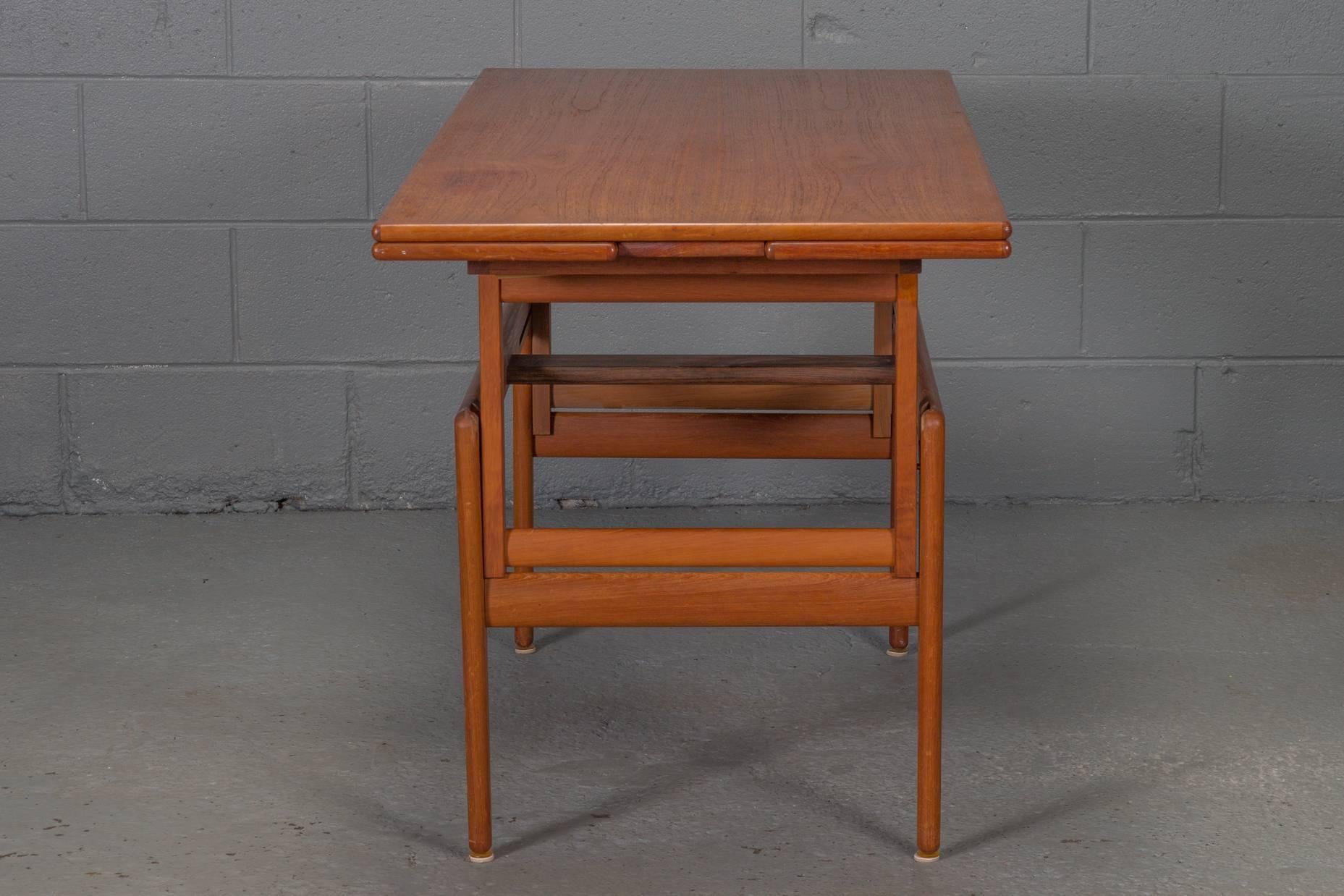 Danish Modern Teak Elevator Coffee to Dining Table at 1stDibs ...