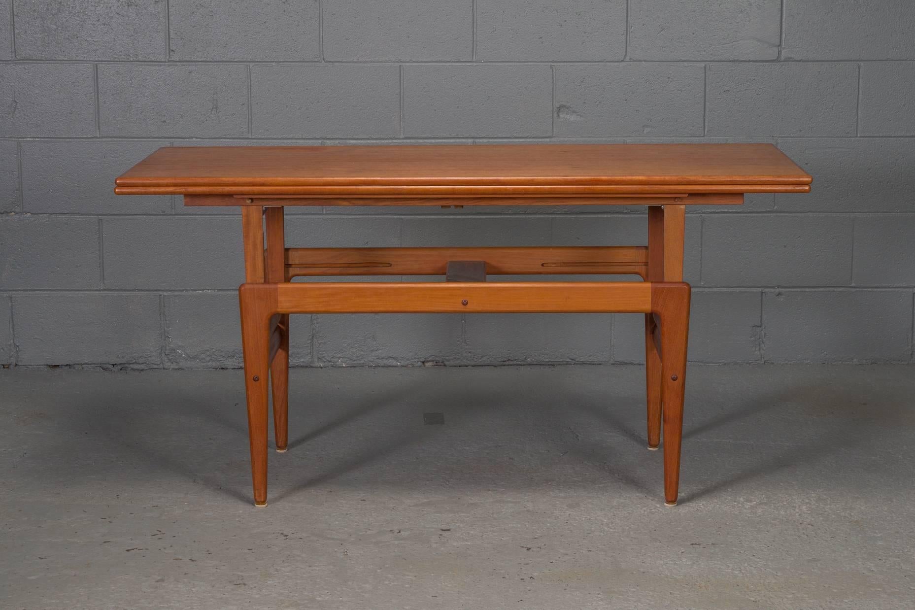 Danish Modern Teak Elevator Coffee to Dining Table at 1stDibs ...