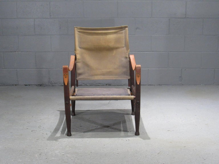 Canvas Safari Easy Chair by Kaare Klint for Rud Rasmussen For Sale at ...