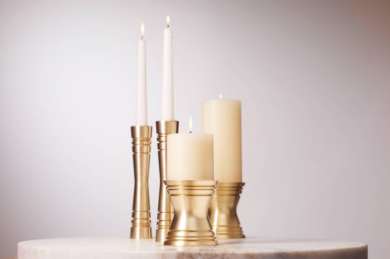 Double Taper Solid Brass Taper Candleholder 2017 by Post and Gleam For ...