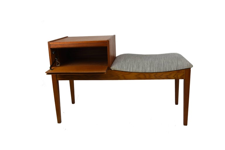 Retro Chippy Heath Telephone Seat at 1stDibs