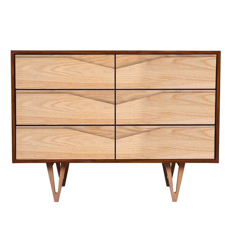 Harrison Mid-Century Modern Styled Dresser Handcrafted from Solid Ash ...