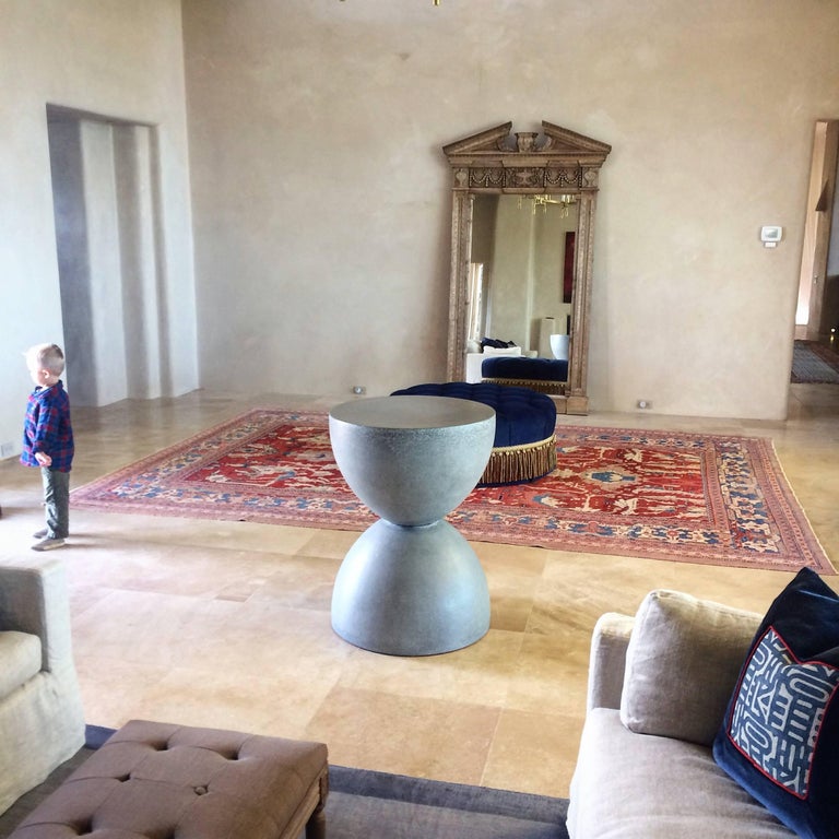 Custom-Made Hourglass Concrete Foyer Accent Table For Sale at 1stDibs