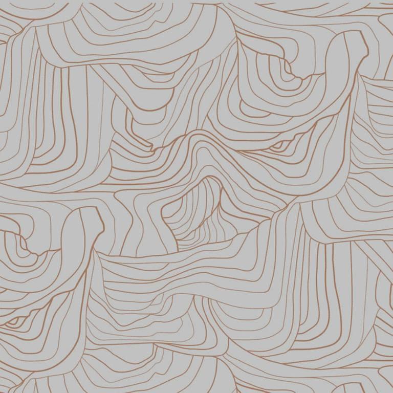 Hand-Screened Sandstone Wallpaper in Gold Rock Colorway For Sale at 1stDibs