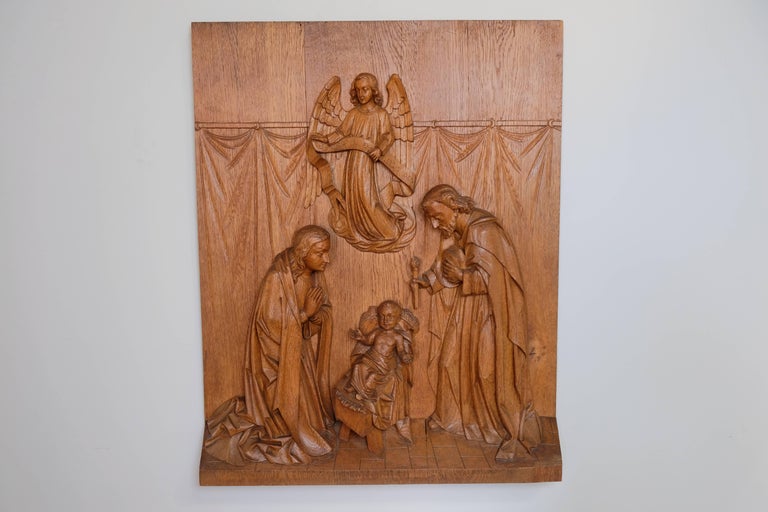 Religious Carving of the Nativity For Sale at 1stDibs
