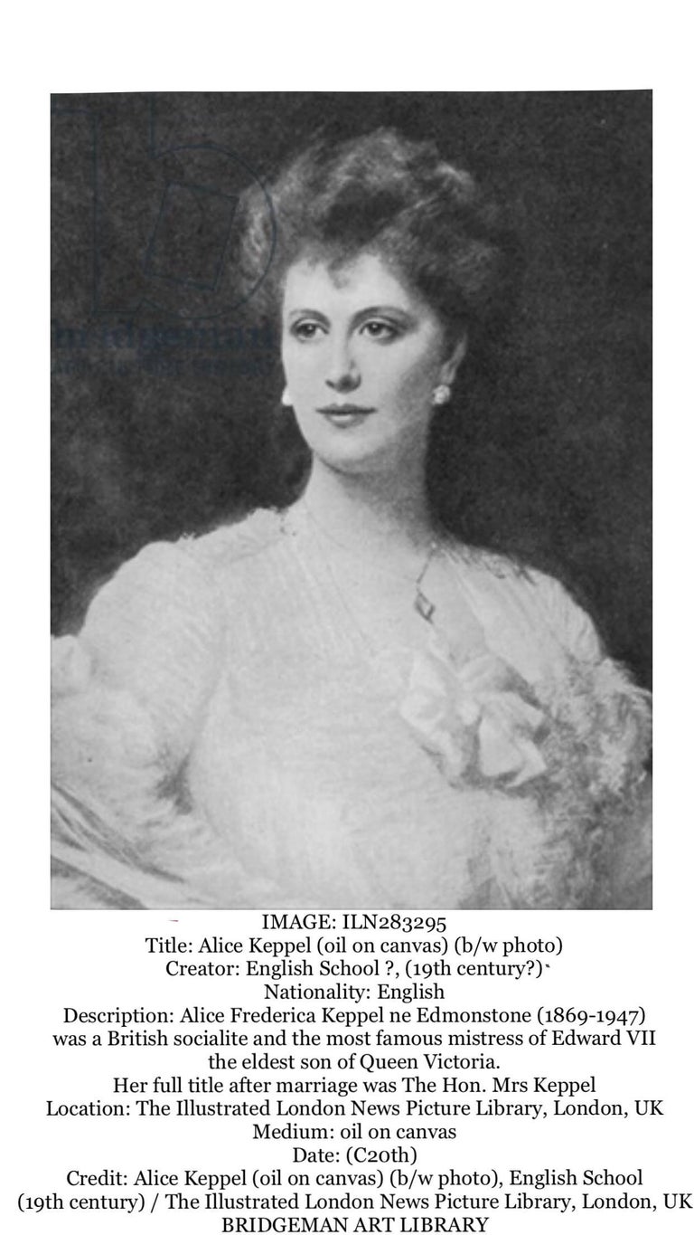 Alice Keppel Portrait of National and Royal Importance H.R.H the Prince ...