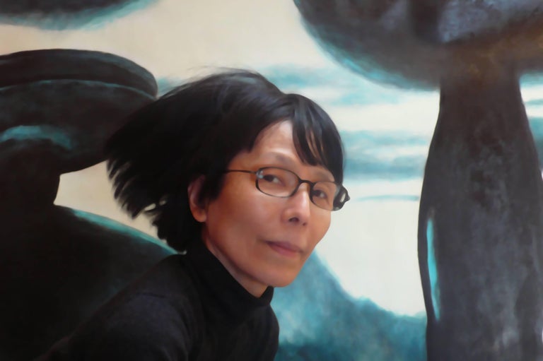 "Heavenly Body III" by Taeko Mima Oil on Canvas Painting, 1980 For Sale ...