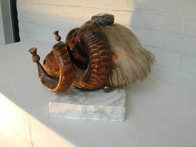 Rare Scottish Table Snuff Mull, Dated 1873 For Sale at 1stDibs