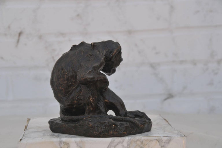 Maurice Roger Marx, Sitting Monkey, French School, circa 1920 For Sale ...