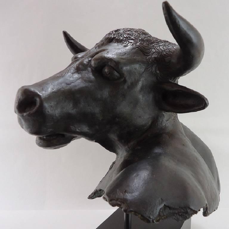 17th Century Roman School Bronze Minotaur Bust Sculpture For Sale at ...