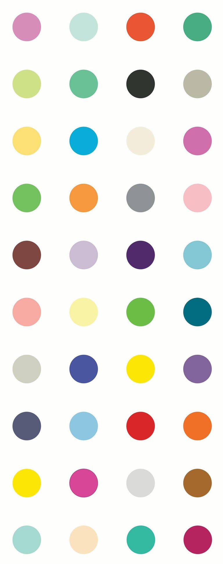 Dots Multi-Color on Smooth Paper For Sale at 1stdibs
