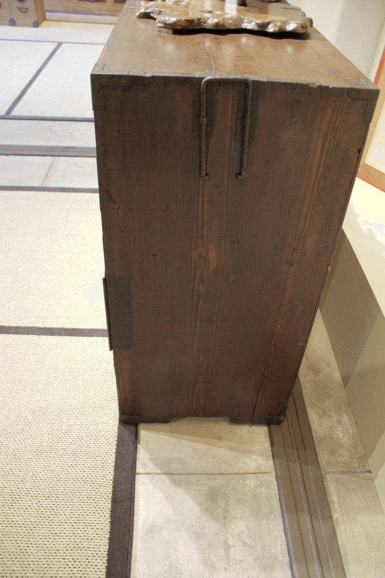 Japanese Tansu Cedar Elm Chest Sendai Style 19th Century For Sale at ...