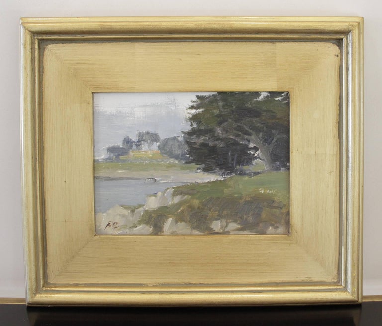 Brian Blood California Impressionist Ocean Groves Coast Oil Painting ...
