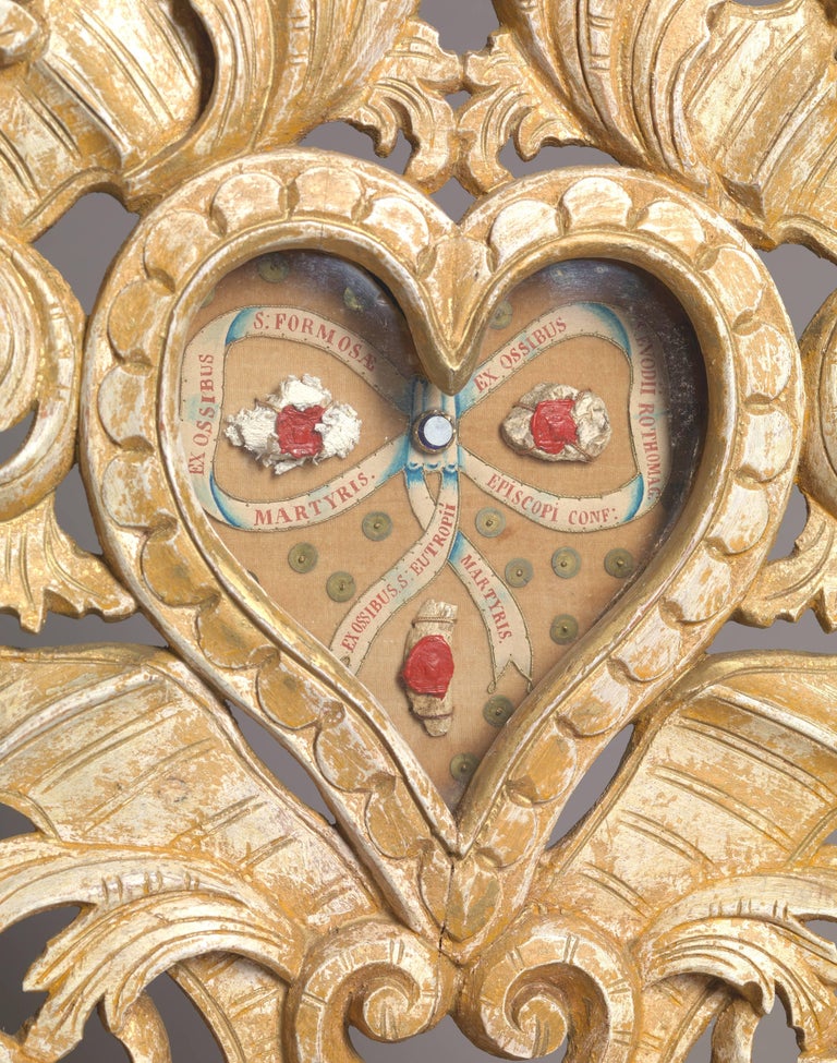 Set of Three Wooden Catholic Reliquaries, 18th Century For Sale at 1stDibs