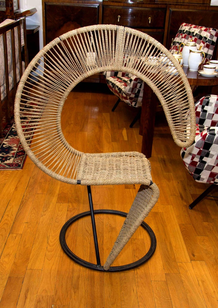 Italian Rope Chairs by Tom Dixon, 1980s, Set of Six at 1stDibs
