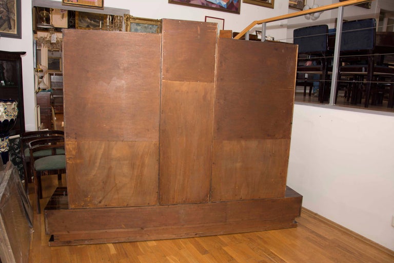 Functionalist Library Cabinet in macassar by Vlastimil Brozek, 1930s ...