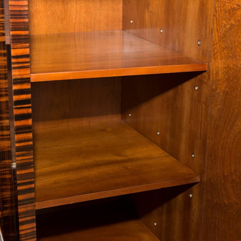 Functionalist Library Cabinet in macassar by Vlastimil Brozek, 1930s ...