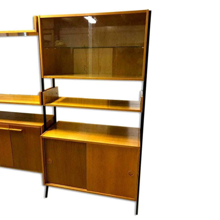 Mid-Century Modern Beech Unit Shelf System by Frantisek Jirák for Tatra ...