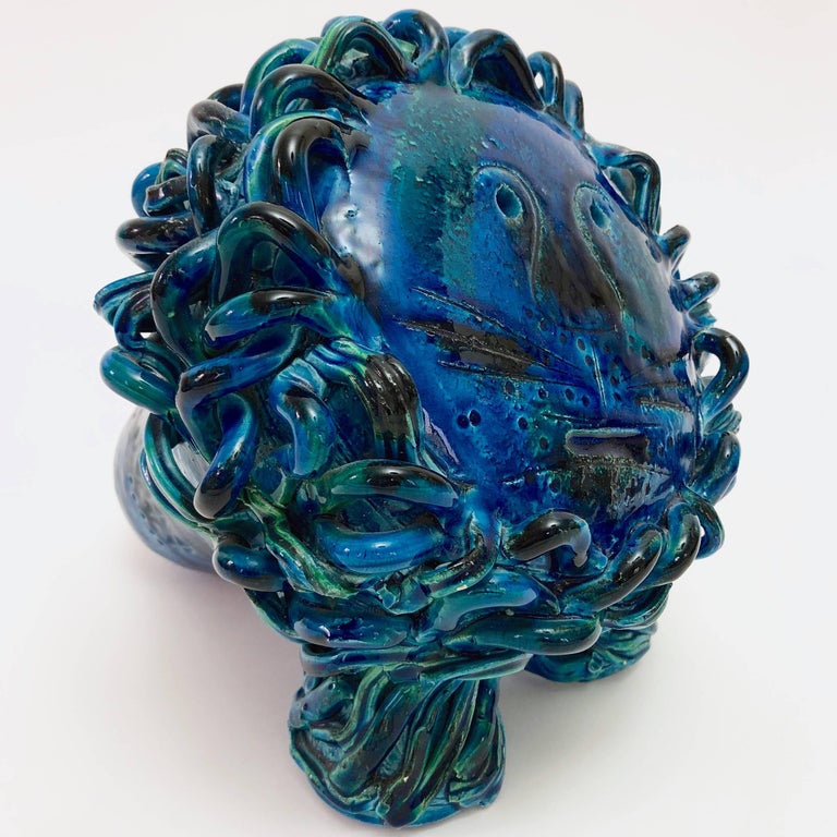 Bitossi, Aldo londi, Ceramic Lion Sculpture at 1stDibs