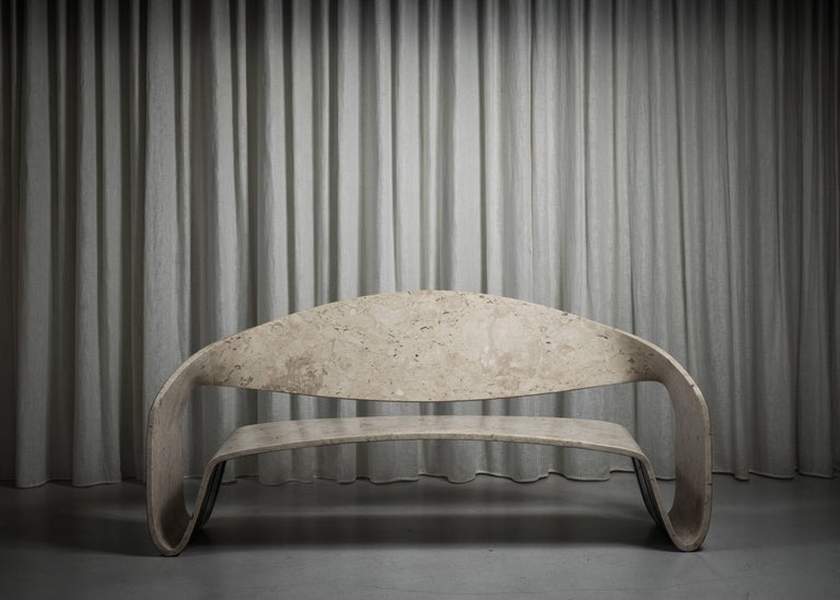 Contemporary Möbius Marble Bench Design by Giuseppe Fallacara Architect ...