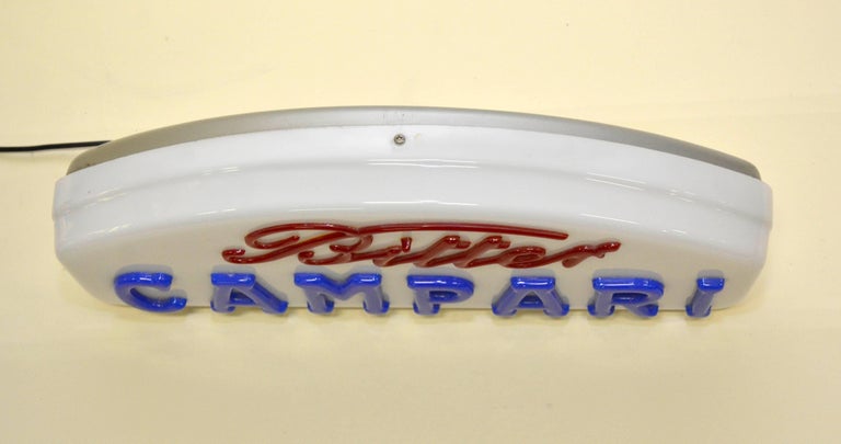 1960s Vintage Italian Bitter Campari Illuminated Sign at 1stDibs ...