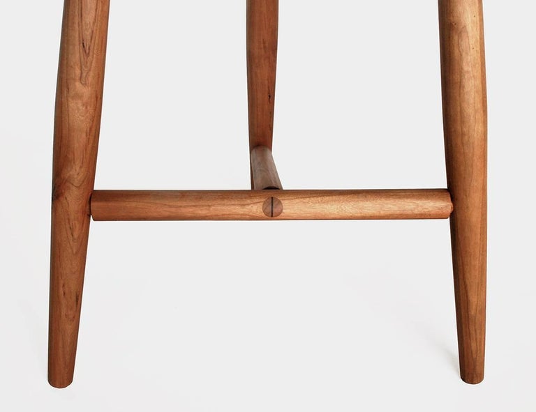 Jordan Three-Legged Counter Height Wood Stool in Black Cherry For Sale ...