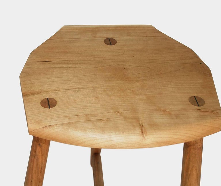 Jordan Three-Legged Counter Height Wood Stool in Black Cherry For Sale ...