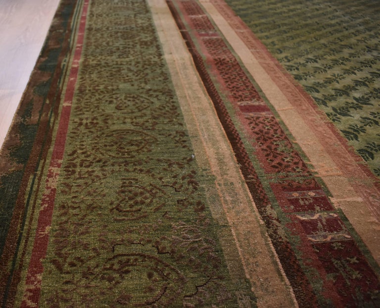 "Paisley Panorama" Green Hand-knotted Area Rug Wool, Silk Rug, In Stock ...