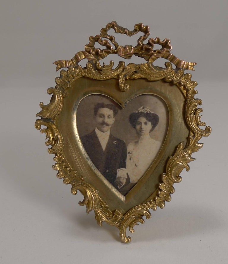 Quality Small Antique Heart Shaped Photograph Frame, circa 1880 at ...