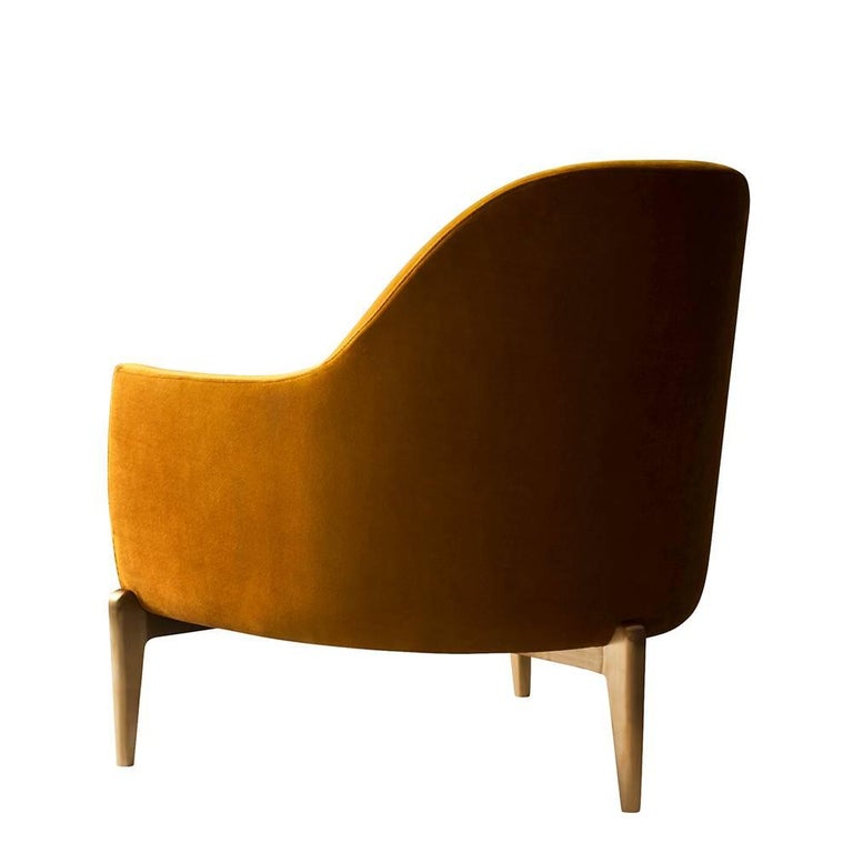 Treble Side Chair by DeMuro Das with Hand-Cast, Solid Bronze Legs For ...