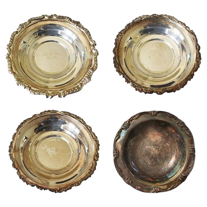 Set of 2 Silver Plate Engraved Kentucky Colonels Mint Julep Cups 1982 ...