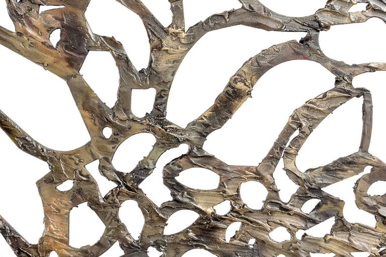 Bespoke Hand-Wrought Iron Reef Fireplace Screen - Custom Order For Sale ...