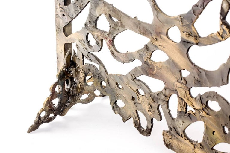 Bespoke Hand-Wrought Iron Reef Fireplace Screen - Custom Order For Sale ...