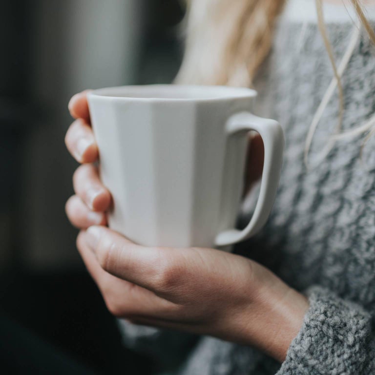 Monday Mug Grey Matte Set of Four Coffee Mug Contemporary Glazed ...