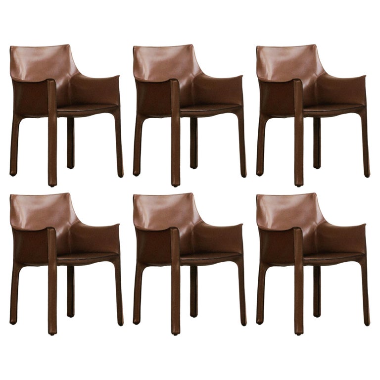 Mario Bellini 413 "TAXI" Chairs for Cassina, 1977, Set of 6 For Sale at ...
