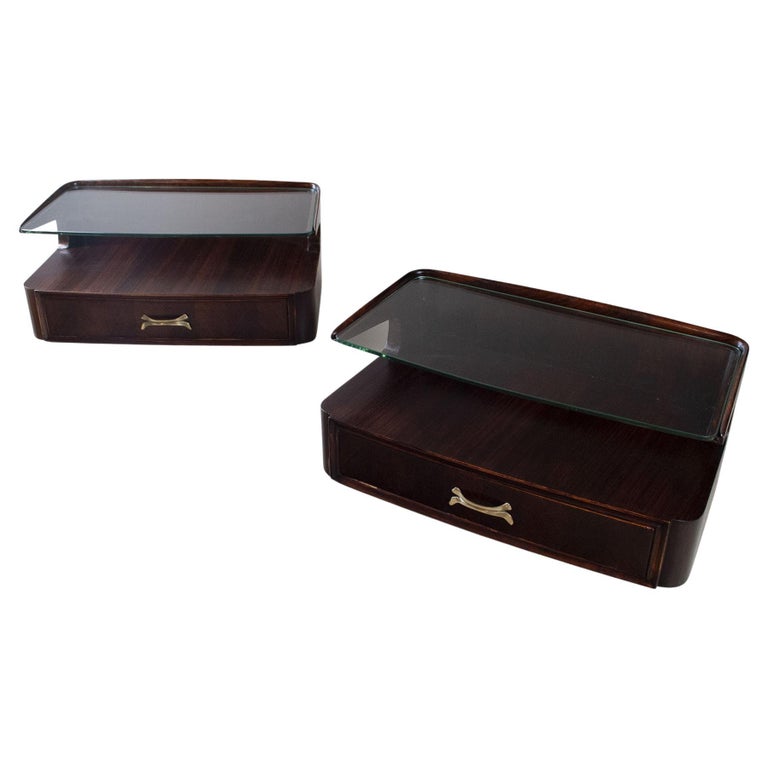 Ico Parisi in the Manner Set of Night Stands Late 50's For Sale at 1stDibs