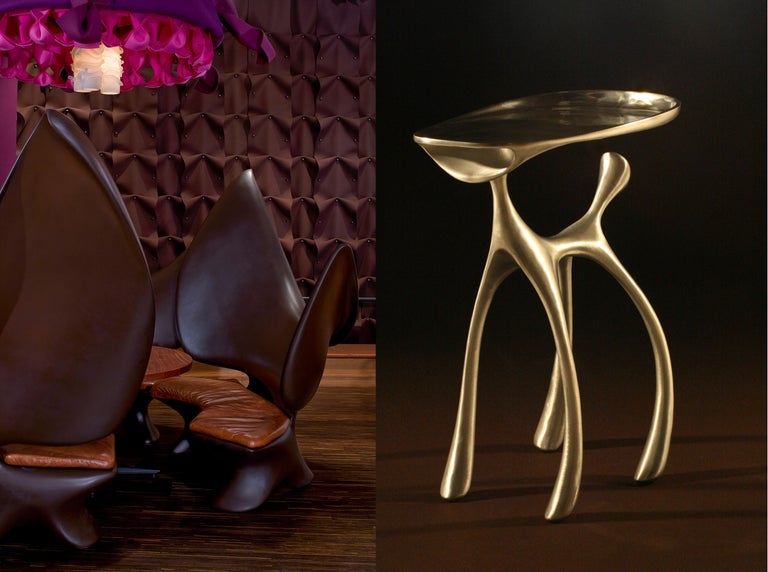 Creature Side Table /Occasional Table/Cast Aluminum/Burnished, Jordan ...