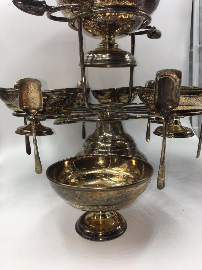 Caviar Serving Set, Silver Plated For Sale at 1stDibs