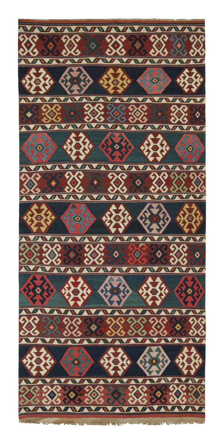 Vintage Azerbaijan Persian Kilim with Geometric Patterns For Sale at ...