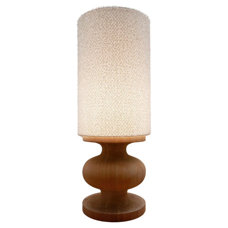 Large Frank Organic Modern Table Lamp with White Raffia Fringe Shade ...