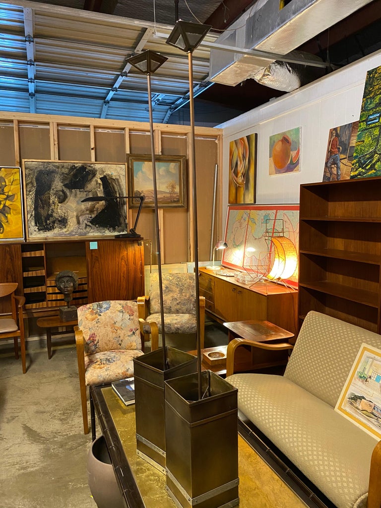 Mid-Century Isaac Maxwell Lighting, Metal Light Fixture For Sale at ...